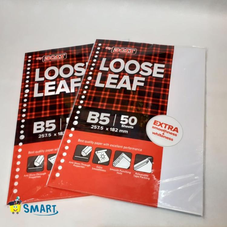 Loose Leaf B5 50 Plain Paper | Shopee Philippines