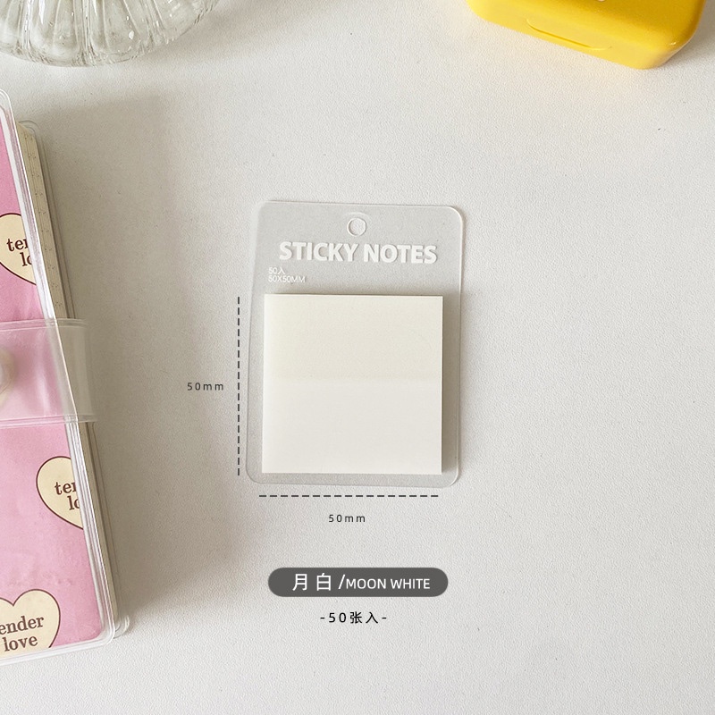 50 Sheets Transparent Sticky Notes Japanese Color Waterproof Post-it ...