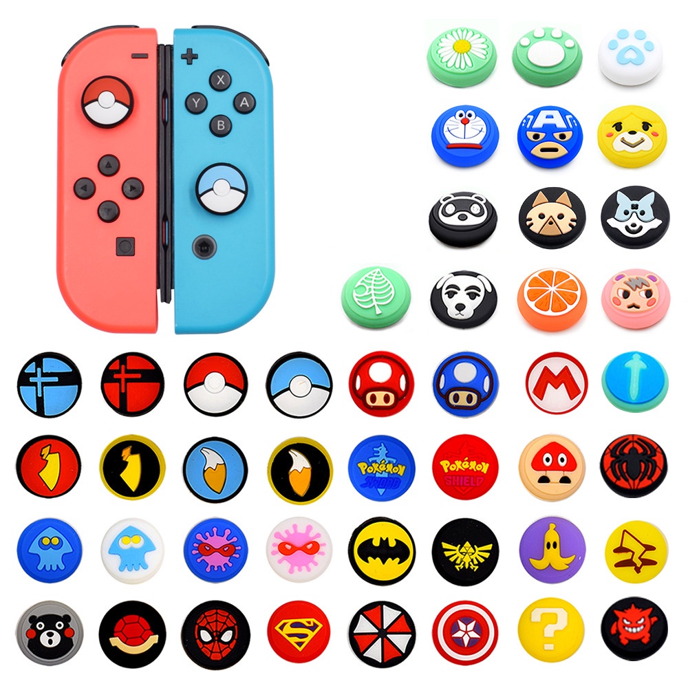 Joycon Analog Stick Joystick Controller Performance Thumb Grips Pokemon Super Mario Bro Zelda