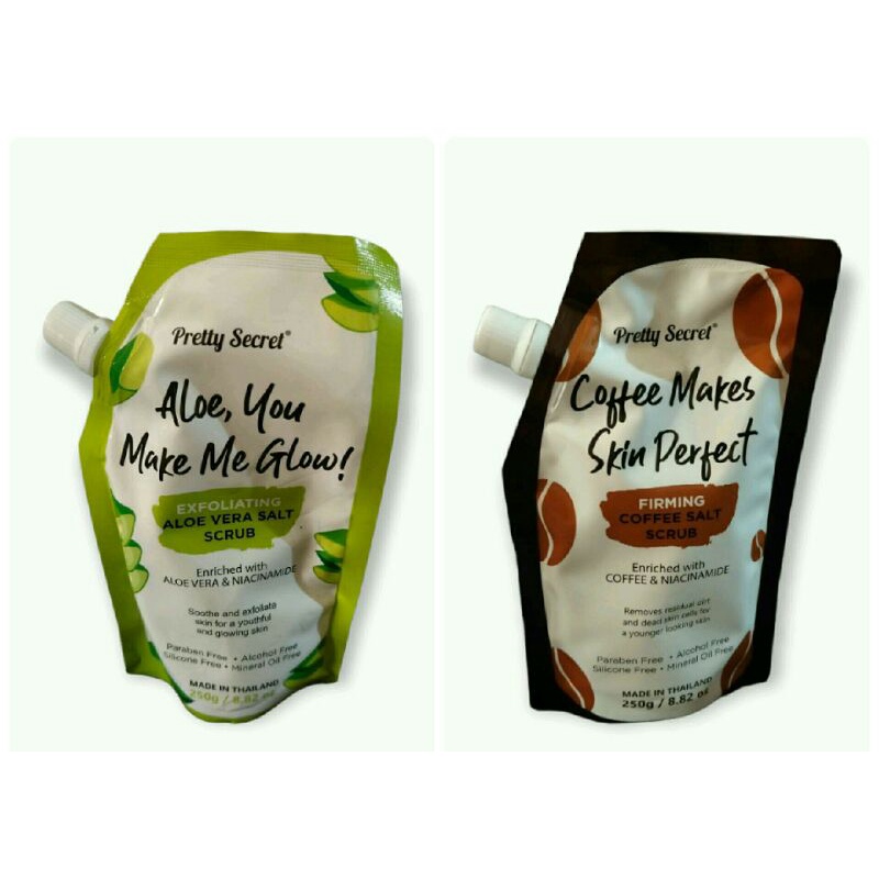 Pretty Secret Exfoliating Aloe Vera Salt Scrub 250g | Shopee Philippines