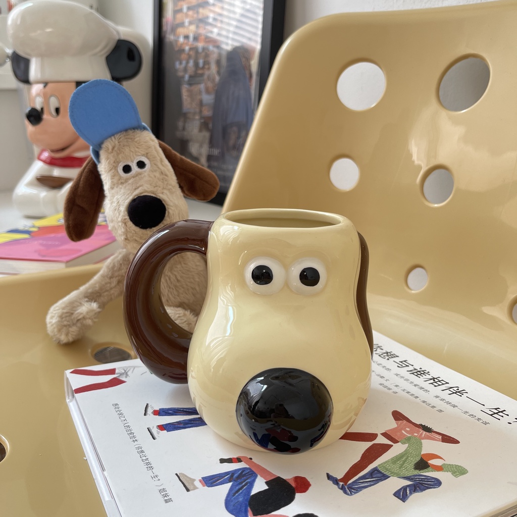 Dreamy Wallace & Gromit Ceramic water cup creative large-capacity mug ...