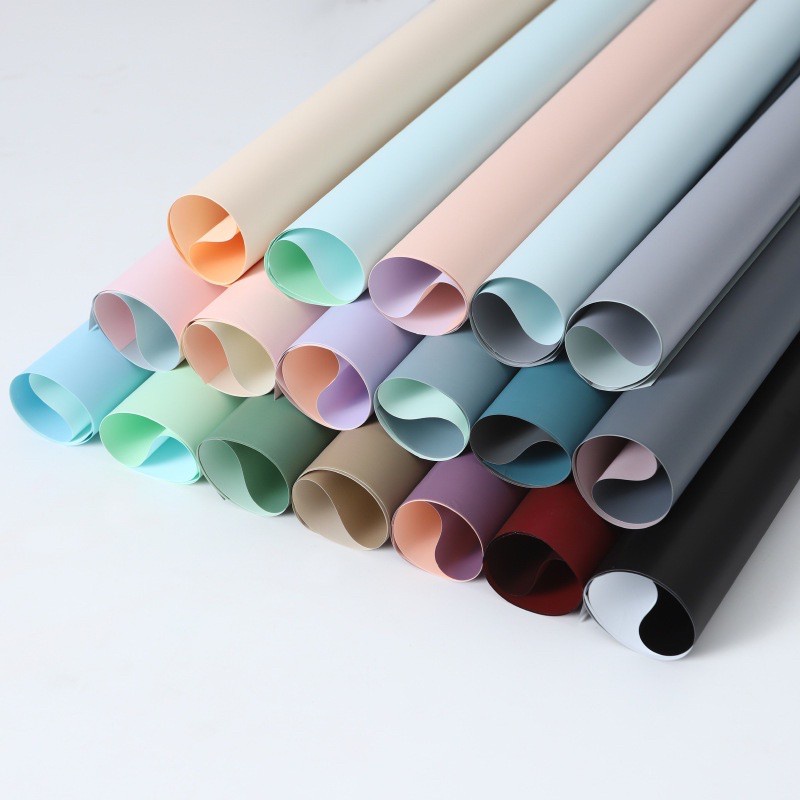 20pcs Plain Two-Sided Colored Wrappers Flower Bouquet Wrapping Paper ...
