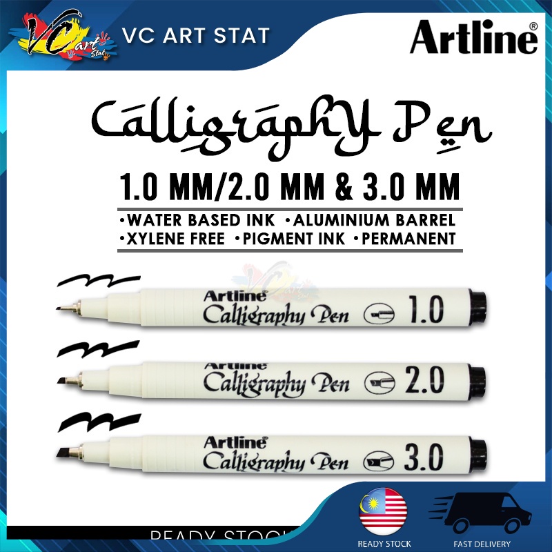 Artline Calligraphy Pen Handwriting Jawi Lettering Pen Tulisan Khat Art ...