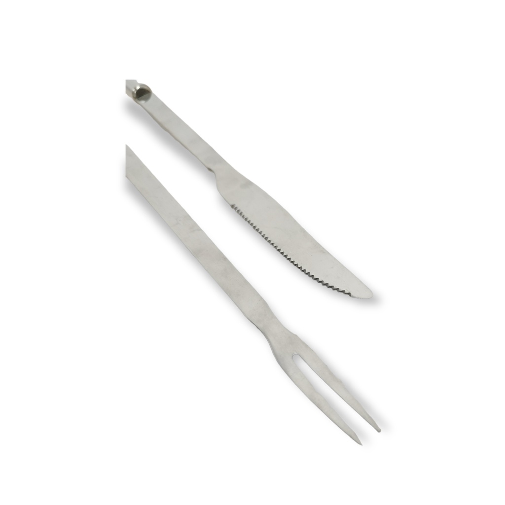 BBQ Utensils Set Steak Knife and and Fork Steak Stainless Steel Cooking ...