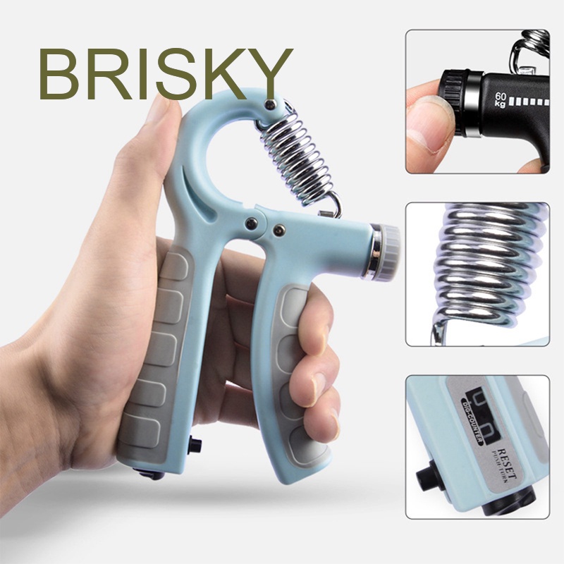 BRISKY Adjustable Resistance Hand Grip Gripper Wrist Arm Finger Forearm ...