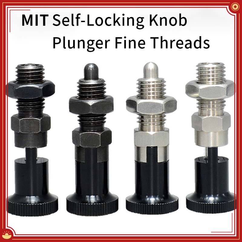 Pxykn/Sxykn Self-Locking Knob Plunger Fine Threads Index Plunger Solid ...