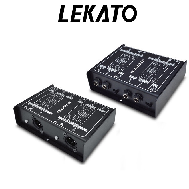 LEKATO Audio Converter Di-Box Low Noise Passive Direct Box TS to XLR ...