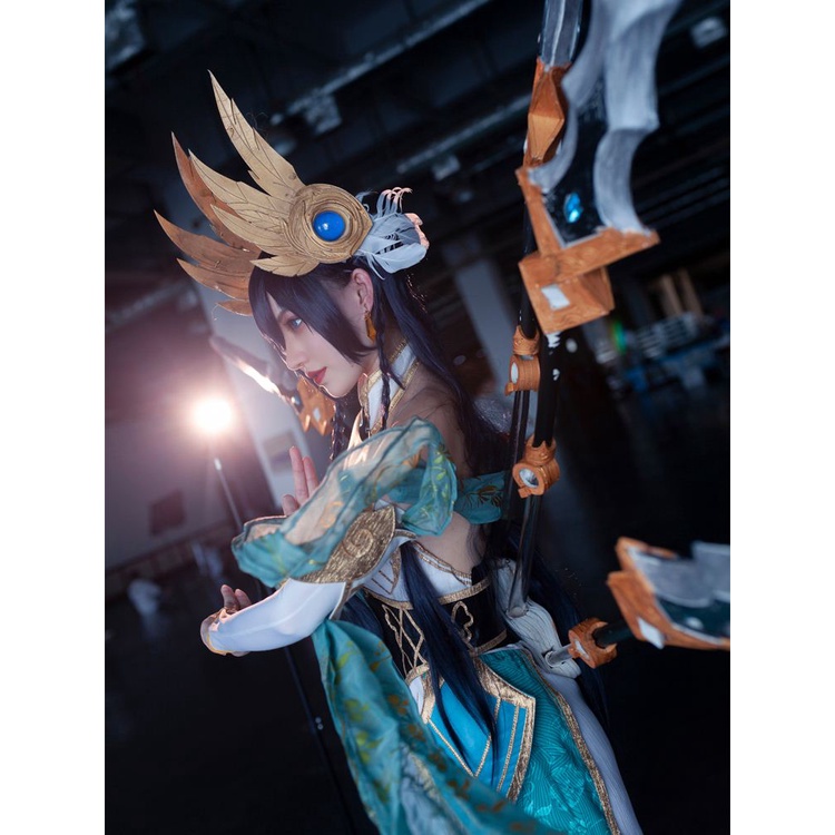 ☝LOL cosplay League Of Legends Dance Sword Fairy Erilia Girl Jade cos ...