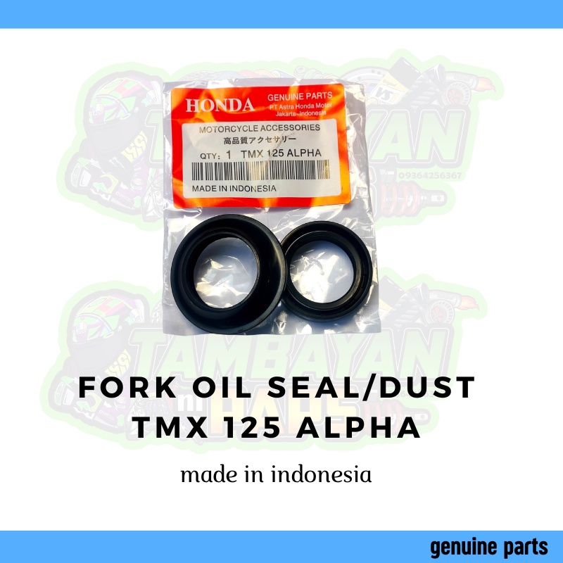 ORIGINAL HONDA FRONT FORK OIL SEAL FOR TMX 125 ALPHA 100% GUINUINE ...