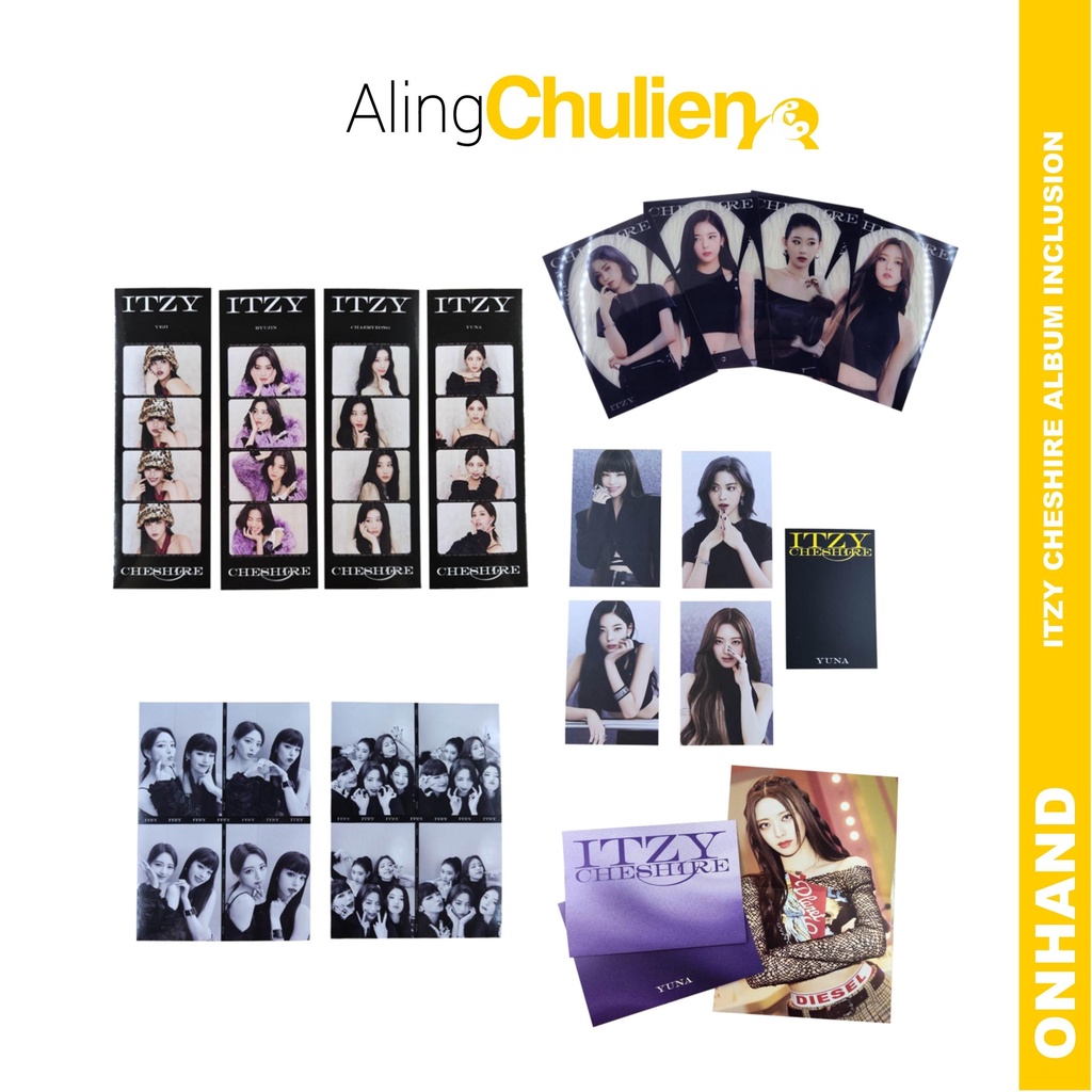 ITZY Cheshire Official Photocard Film Strip Neon & Clear Mini Poster 4 ...