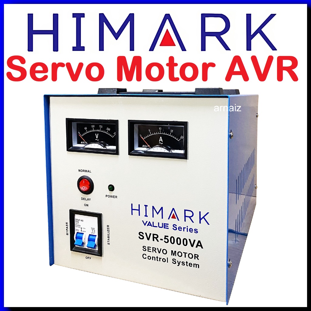 Himark 5000W AVR Automatic Voltage Regulator 5000VA Servo Motor Type ...