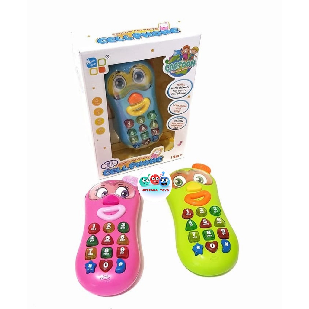 MUTIARATOYS Children's Toy Cell Phone Peguin No.AE00508 | Shopee ...