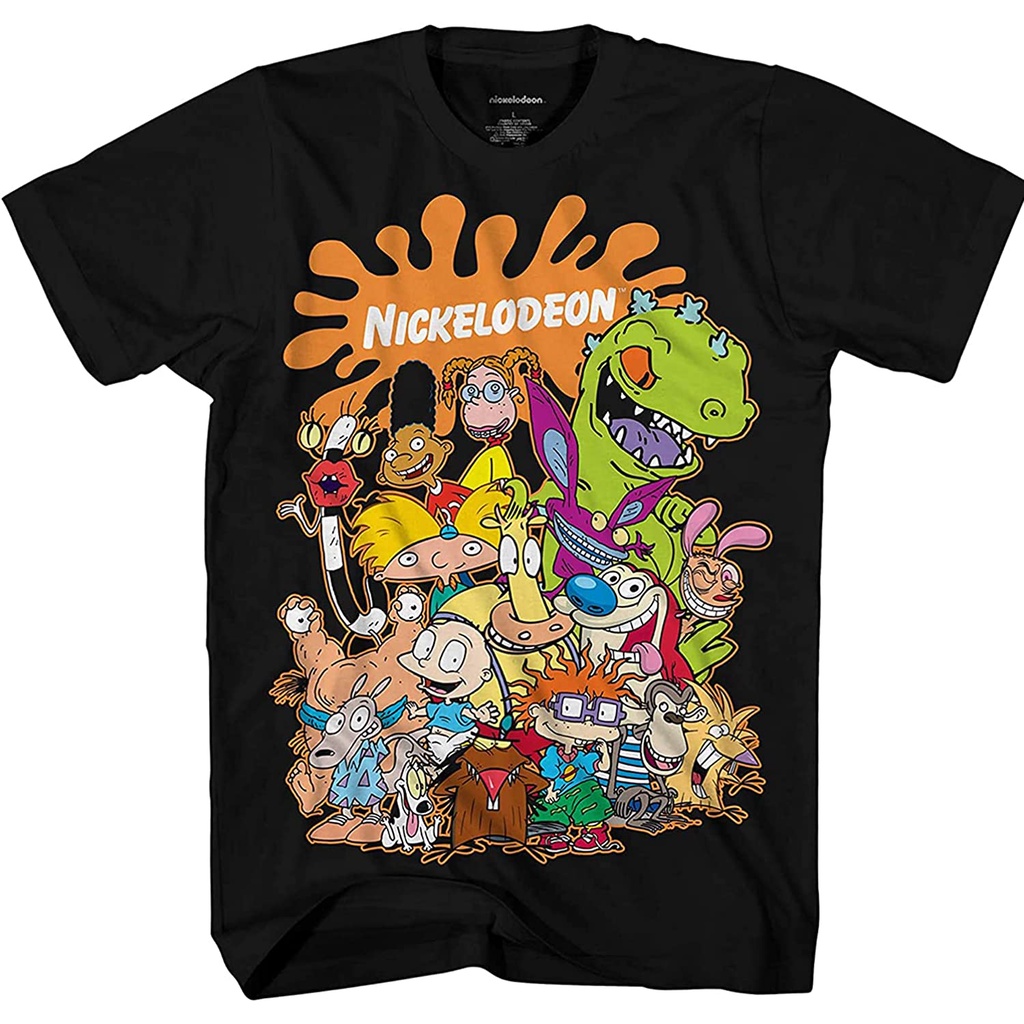 Nickelodeon Mens 90S Classic Shirt Rugrats Reptar Ren Stimpy And Hey ...