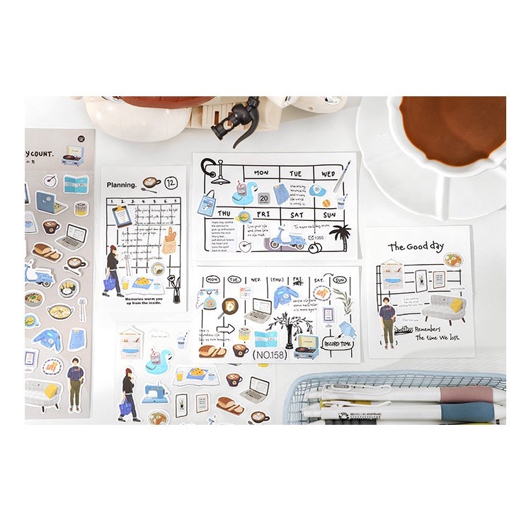 Warm Home Household Display Stuff Kawaii Journaling Stickers Diary ...