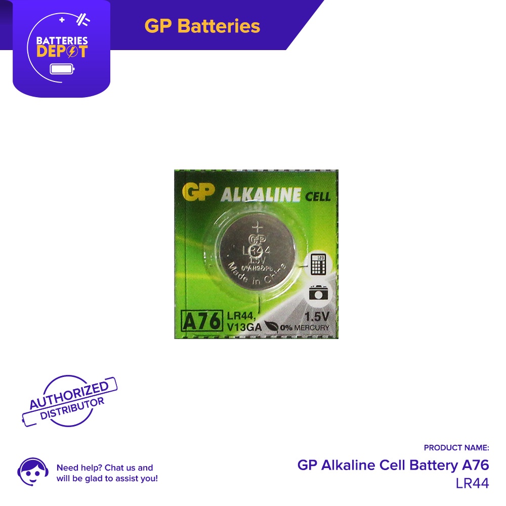 GP Alkaline Cell Battery A76 (LR44) sold per piece | Shopee Philippines