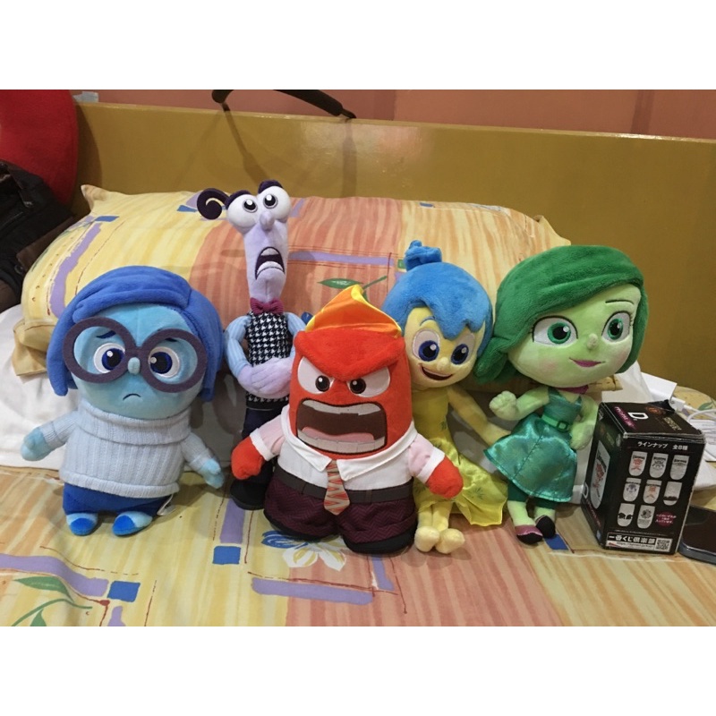 Disney Movie Inside Out Anger Sadness Disgust Fear Character Plush Toy ...