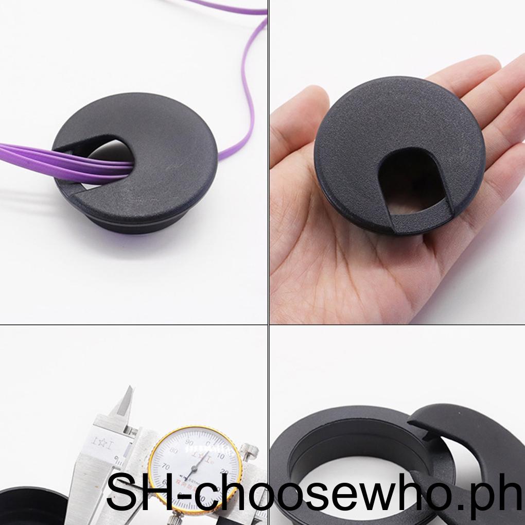 Laptop Desk Grommet Office Desktop PC Cable Hole Nylon Round Cover ...