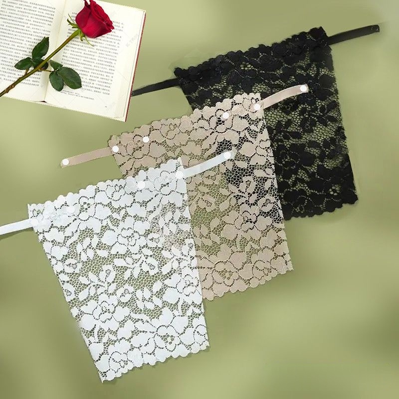 Women One Piece Adjustable Lace Breast Chest Cover Bra Bust Cover ...