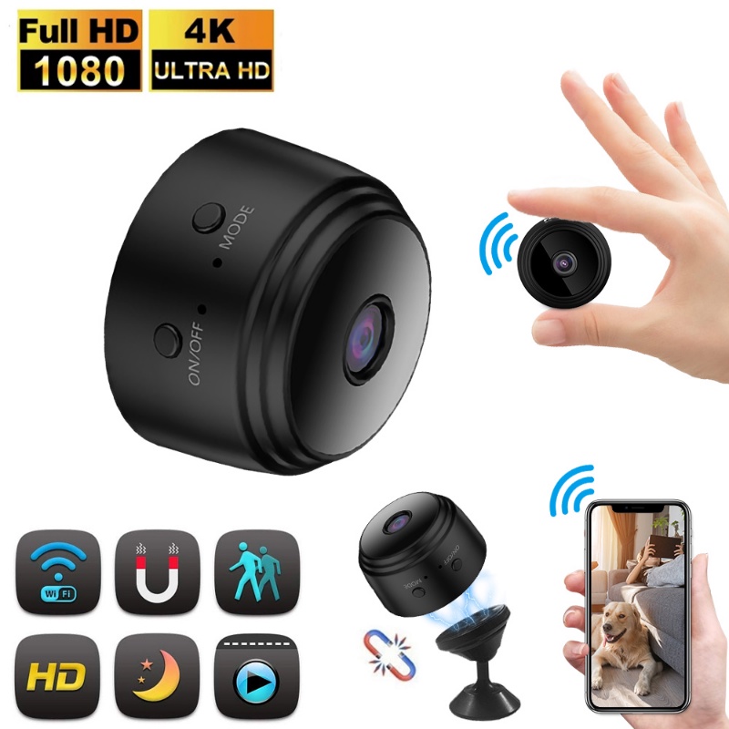 A9 Mini Camera HD 1080p WiFi Camera Remote Wireless Voice Recorder ...