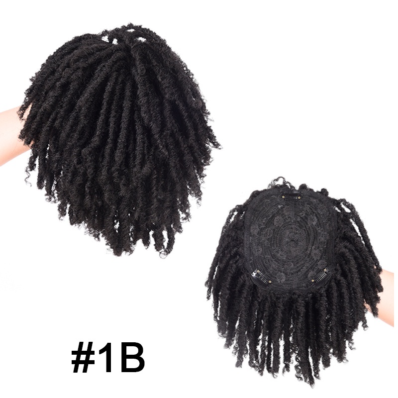 Men's Dreadlocks Toupee Synthetic Handmade Dread Locs Hair The Top of ...