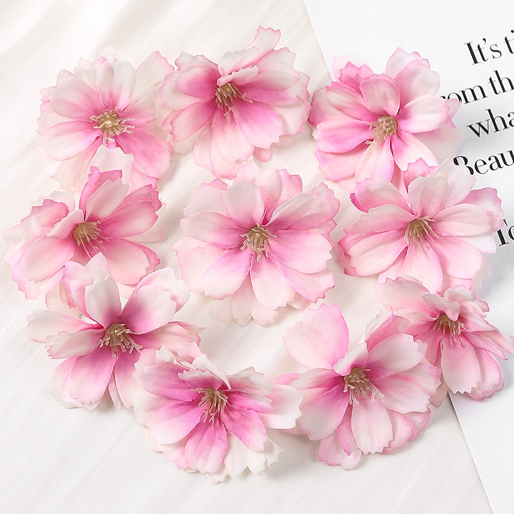 10PCs Artificial Daisy Flower Fake Flowers Head For Home Wedding ...