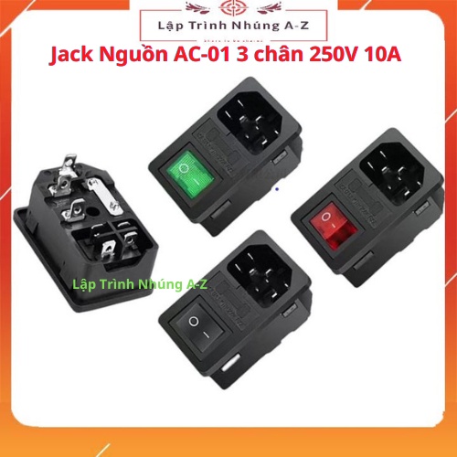 [Embedded Programming A-Z][G16] Power Jack AC-01 3 pins 250V 10A With ...