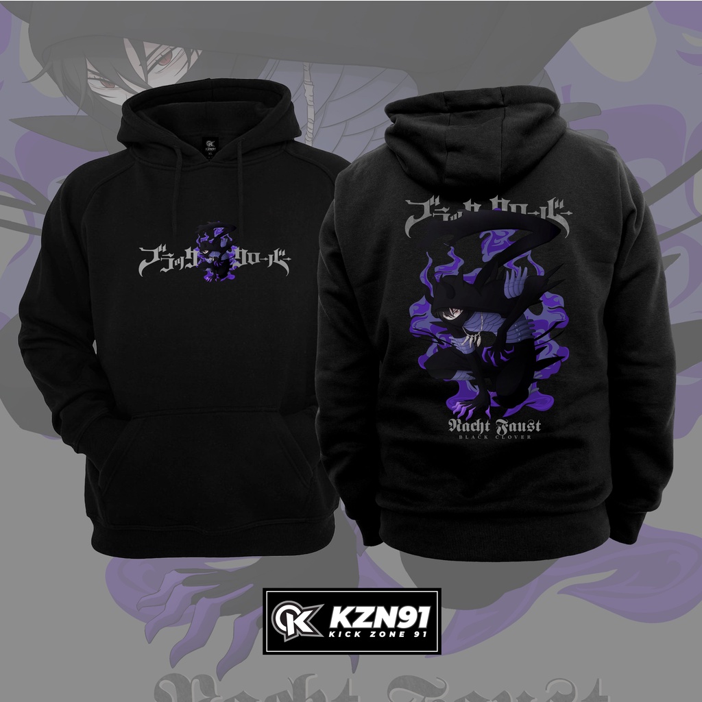 Nacht Faust Black Bull Vice Captain Black Clover Anime Hoodie Jacket ...