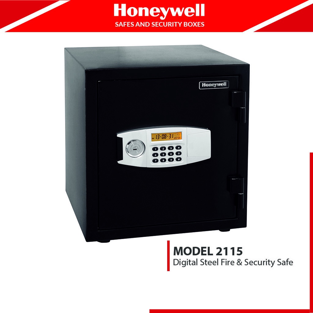 Honeywell Safe 2115 Digital Steel Fire & Security Safe Cash Vault Box ...