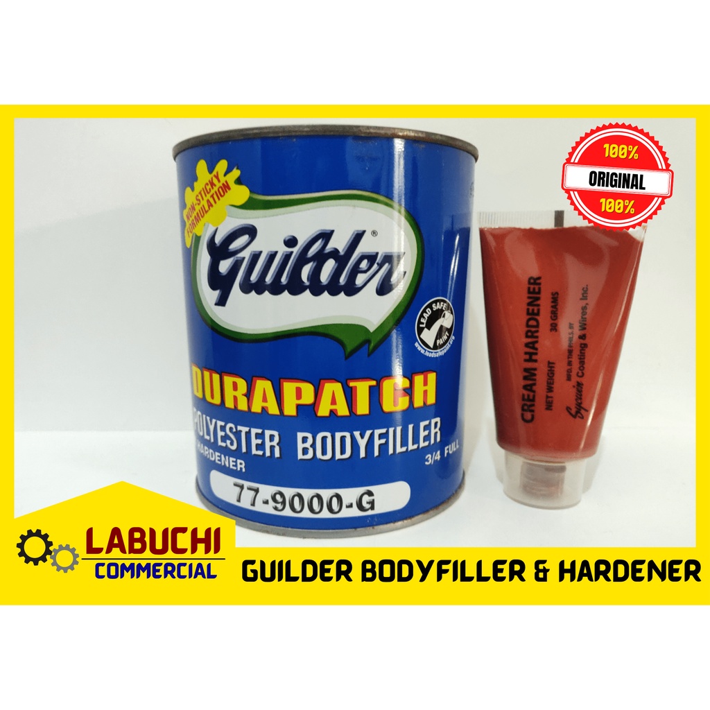 GUILDER DURAPATCH POLYESTER BODY FILLER WITH CREAM HARDENER | Shopee ...