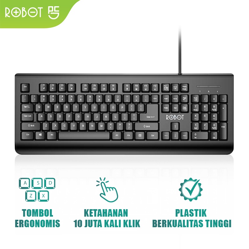 Robot Keyboard RK20 Portable - Robot Keyboard Mini Office Wired ...