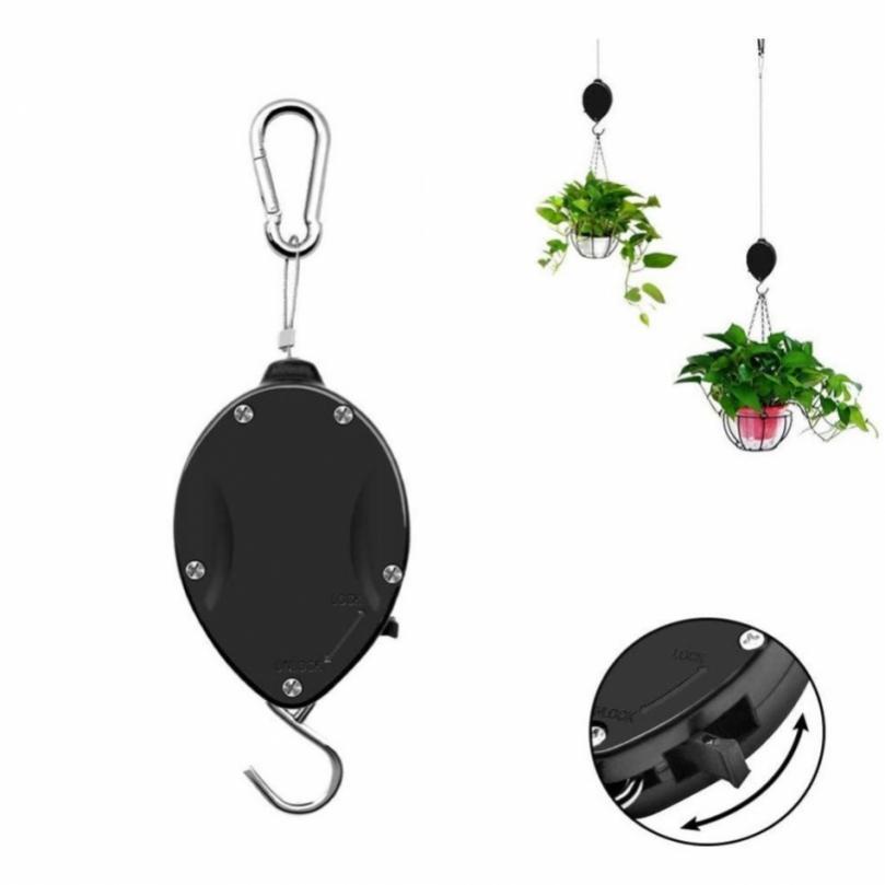 Retractable Adjustable Plant Hanger Hook Plant Pulley for Hanging ...