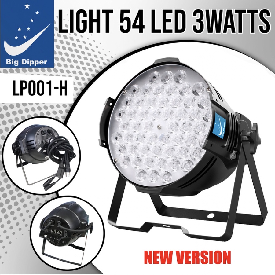 Big Dipper LP001-H Stage Lights LED 54bulb 3w RGBW Par Lights with Link ...