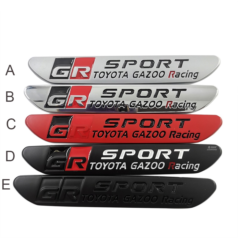 1 X Metal GR SPORT Logo Car Auto Side Fender Decorative Emblem Sticker ...