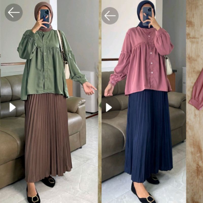 Rachel V-NECK CRINKLE VIRAL | Shopee Philippines