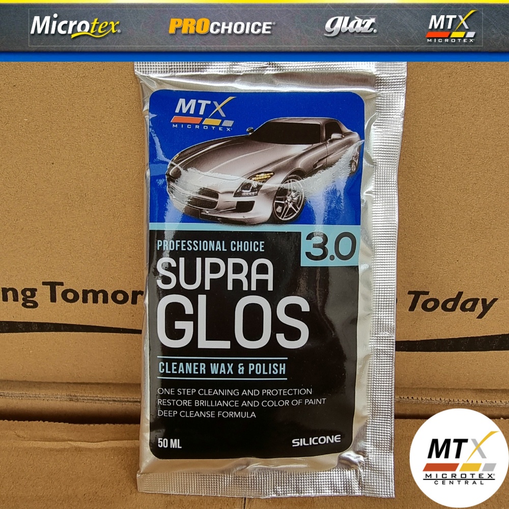 Microtex MTX SupraGlos Cleaner Wax 50ml sachet Step 3 | Shopee Philippines