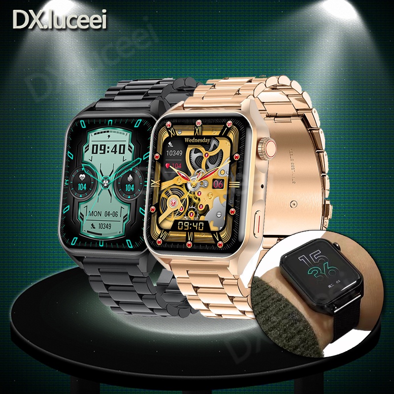2023 New NFC Smart Watch Men AMOLED HD Screen Always Display The Time Bluetooth Call IP68 ...