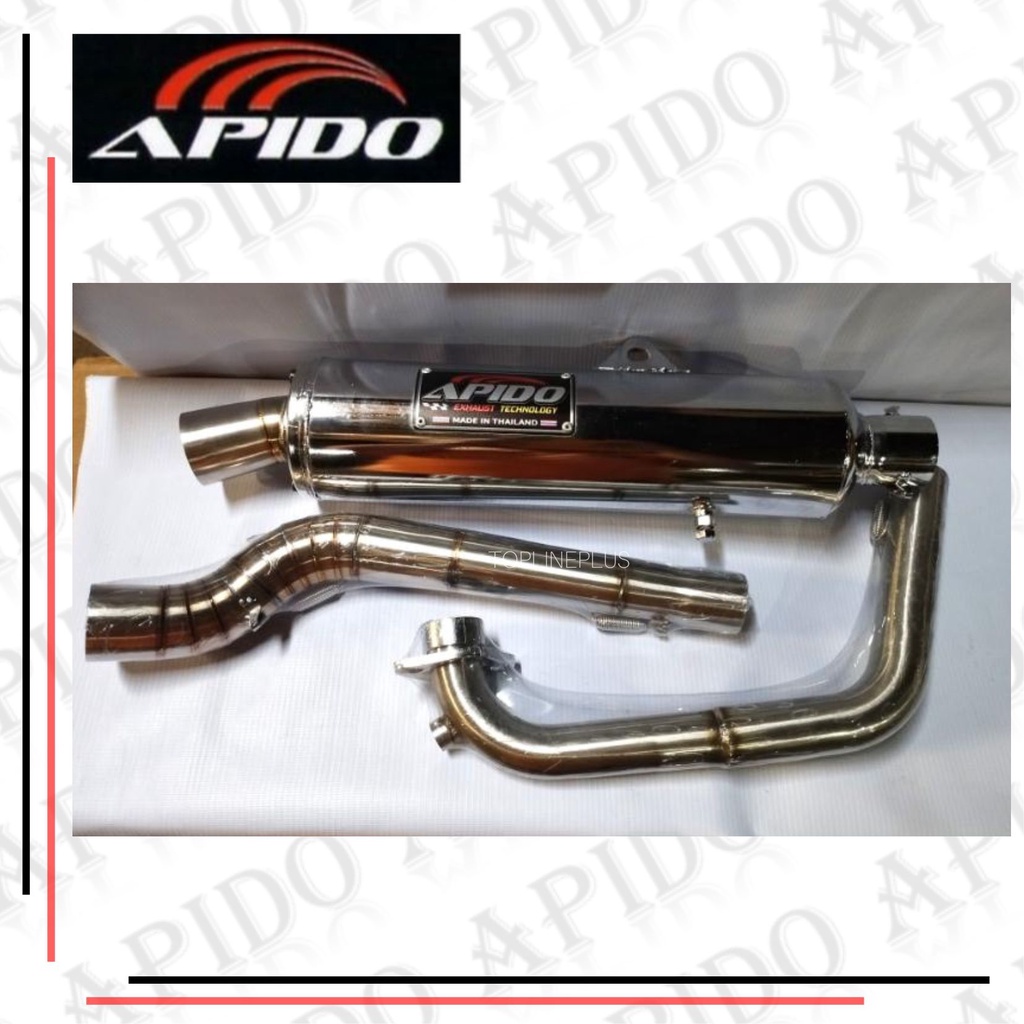 APIDO MUFFLER RAIDER 150 Fi C/P with Sound Adjuster and Bung Sensor ...