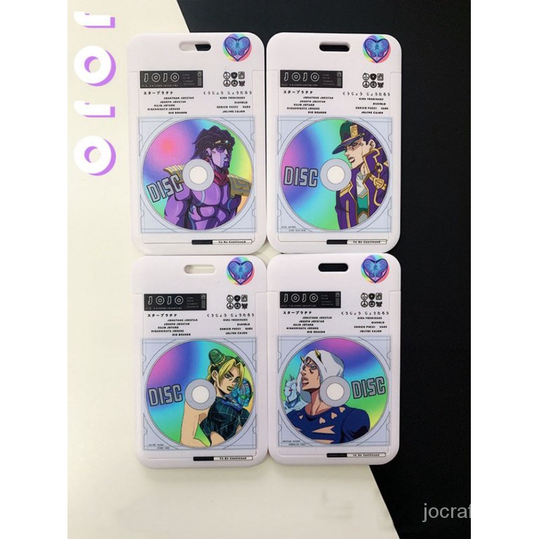 1 Pcs Cute Anime JoJo's Bizarre Adventure Stone Ocean Card Case Kujo ...