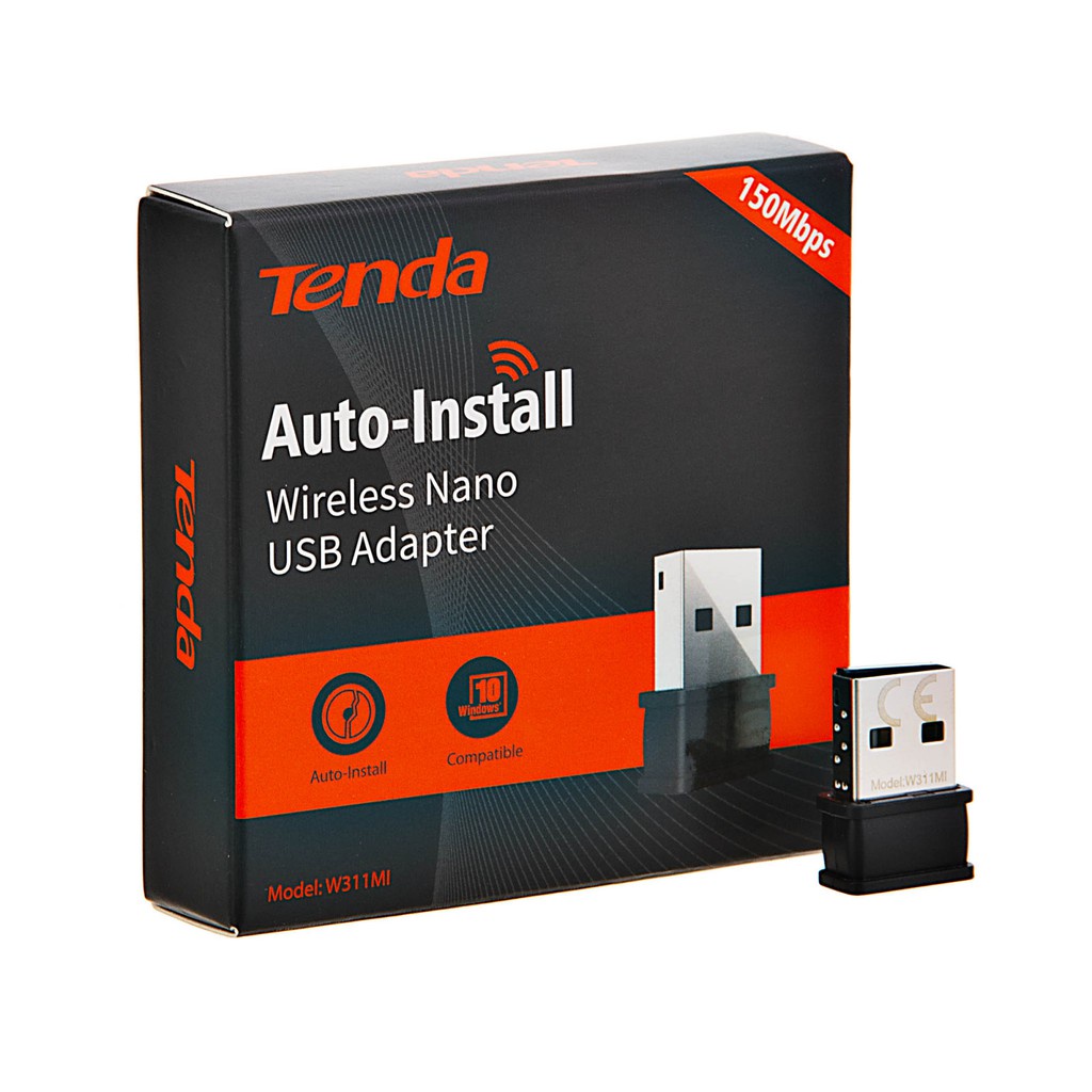 TENDA W311M 150MBPS AUTO-INSTALL WIRELESS NANO USB ADAPTER | Shopee ...