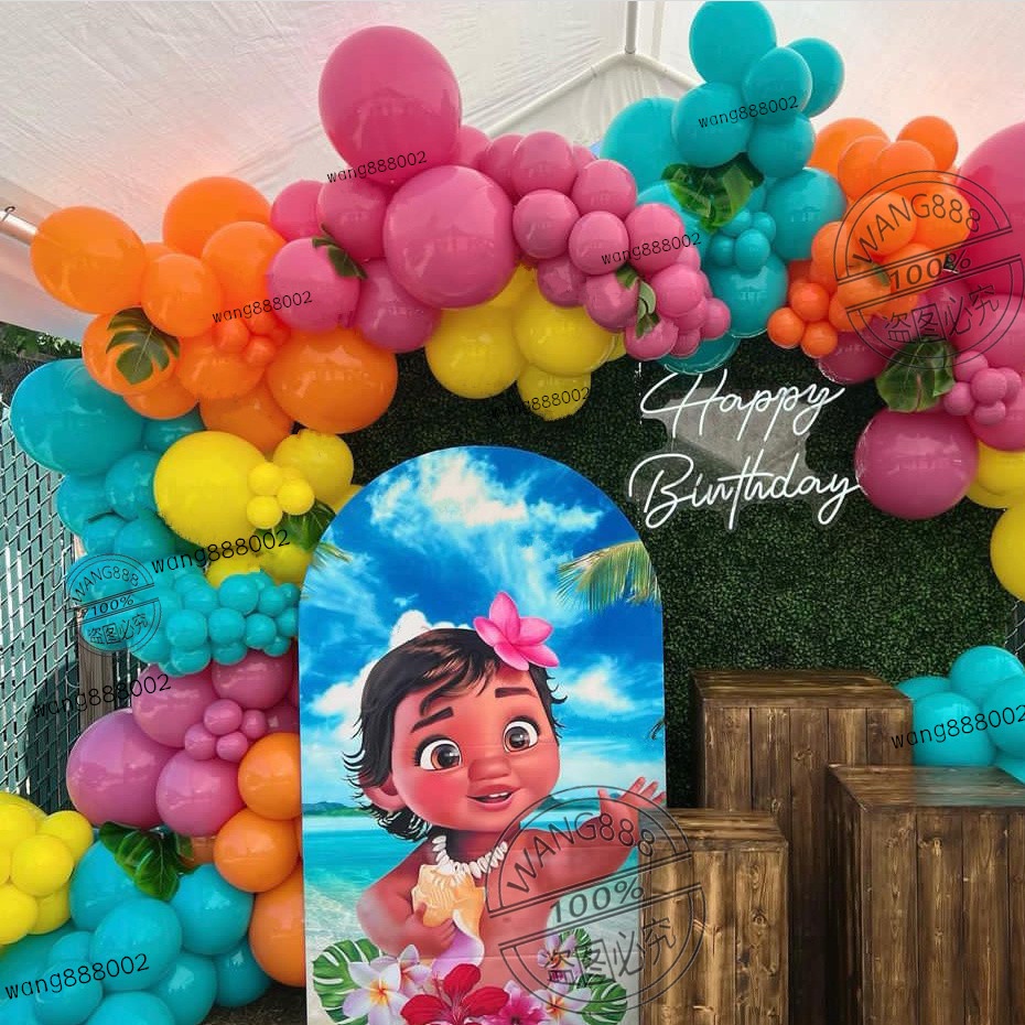 Disney Moana Sea Princess Foil balloons Garland Kit 32inch Rose Gold ...