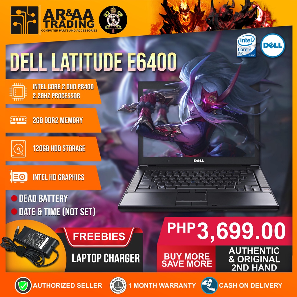 Laptop Dell Latitude E6400 Intel Core 2 Duo P8400 2.2ghz 2gb 120gb HDD ...