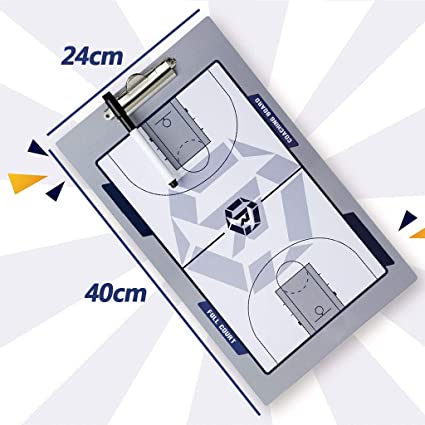 Basketball Tactical Board, Portable Board With Coach Clip, With Dry ...
