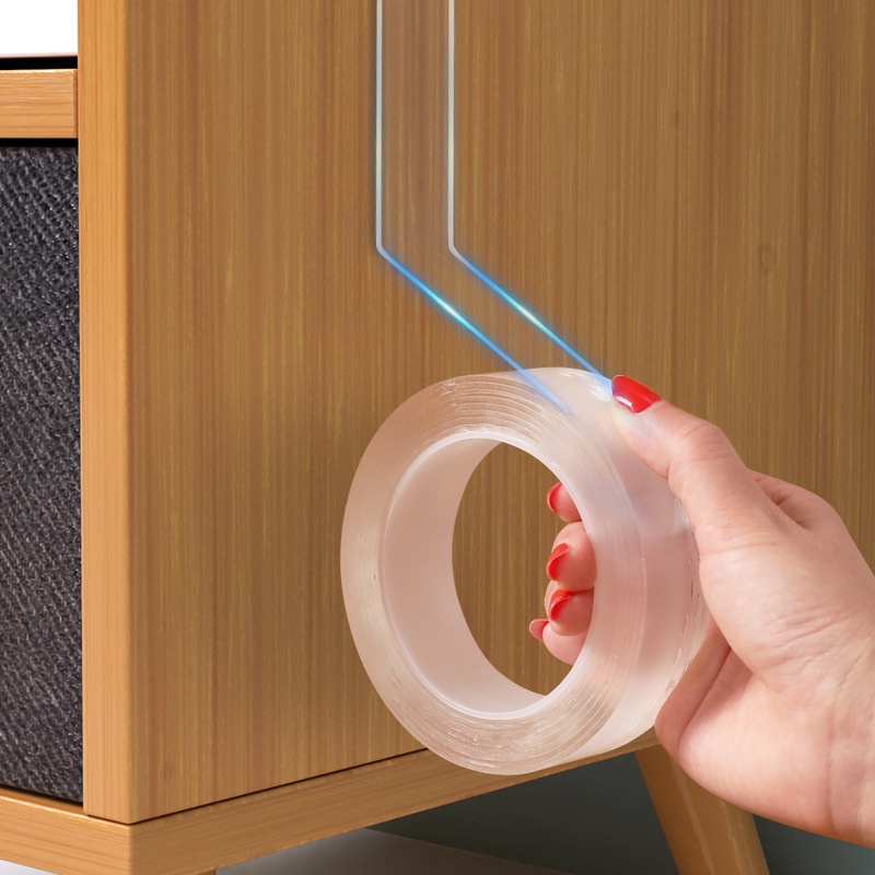 Transparent Double Sided Tape Nano Tape Waterproof Wall Stickers Reusable Home Decoration Tapes ...