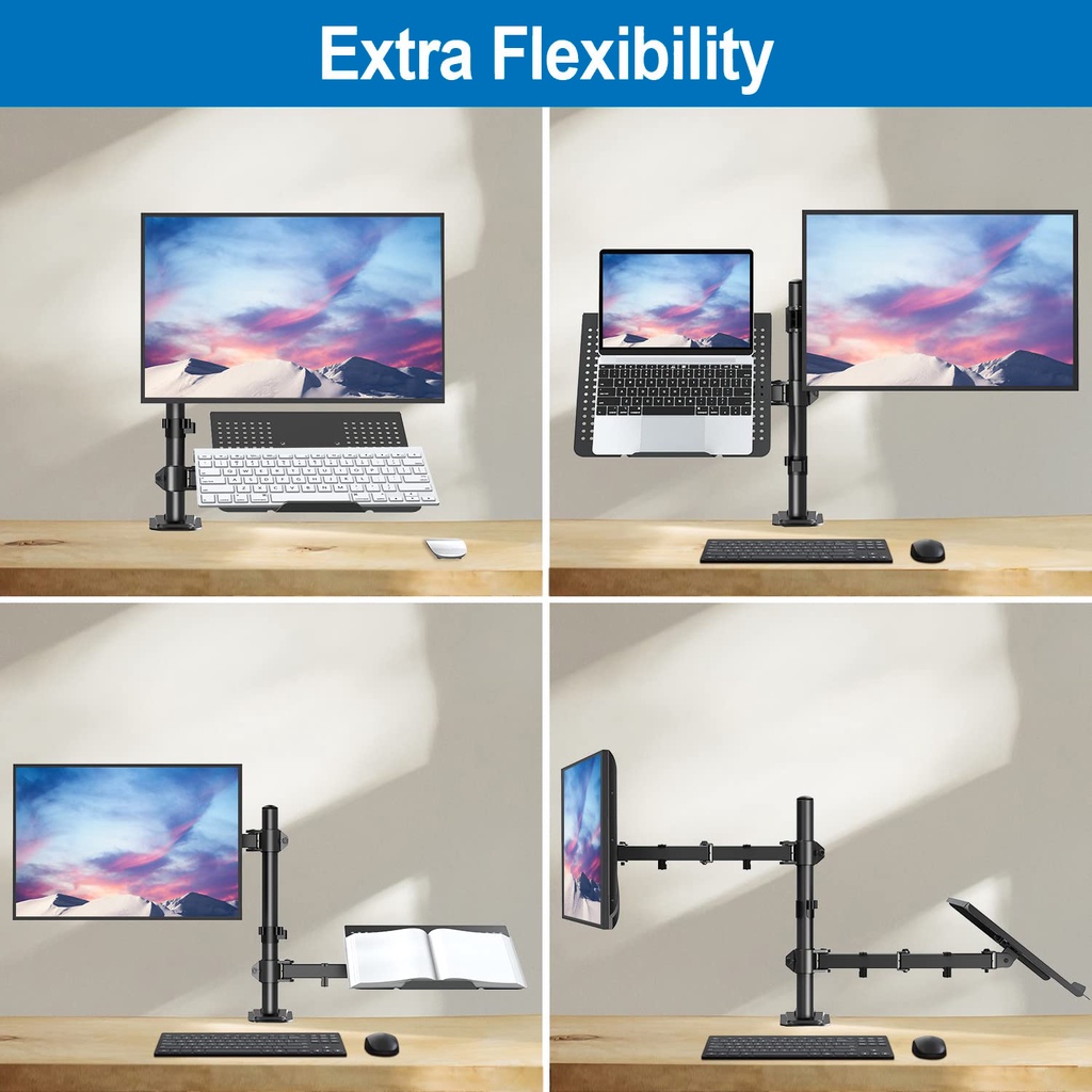 Expose Monitor Mount Laptop Adjustable monitor Stand PC Desk Arm ...