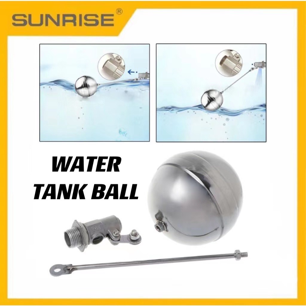 Water tank Ball Valve Floating male thread Stainless steel Flow Control ...