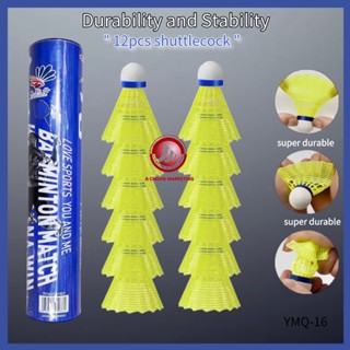 12pcs Durable Nylon Shuttlecock Stable Badminton Shuttlecocks Good ...