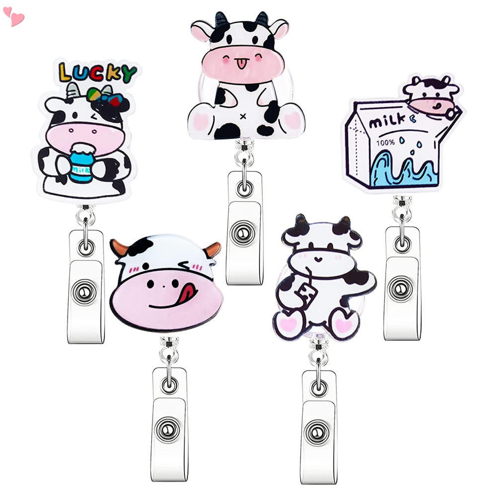 New Style Cute Cartoon Retractable Nurse Badge Reel Clip Badge Holder ...