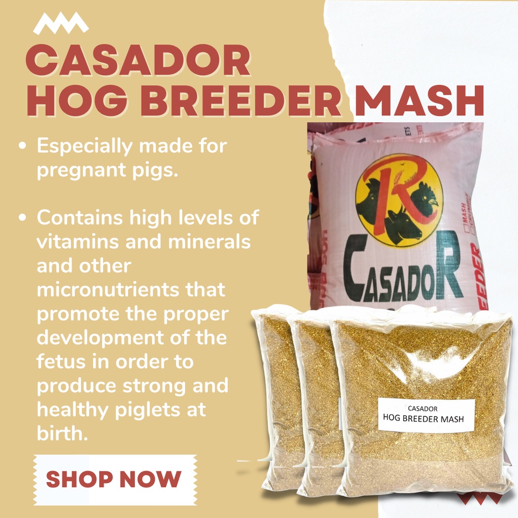 [FCR AGRIVET] 3kg Casador Hog Breeder Mash Feed Mixed for pregnant pigs ...