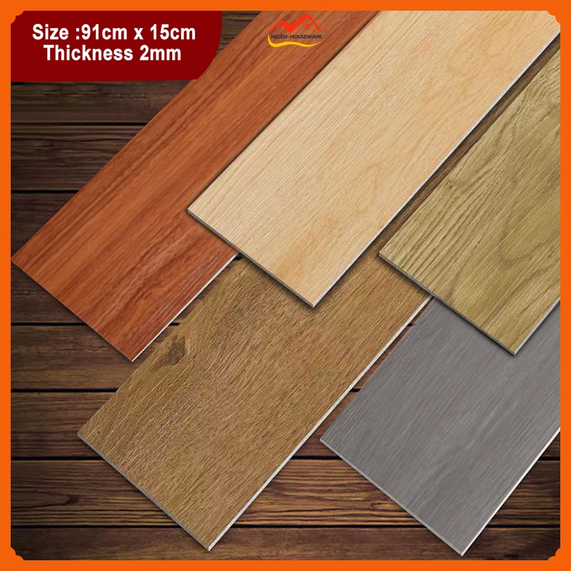 PVC Floor Sticker Waterproof Removable Vinyl Floor Home Decorative Wood ...