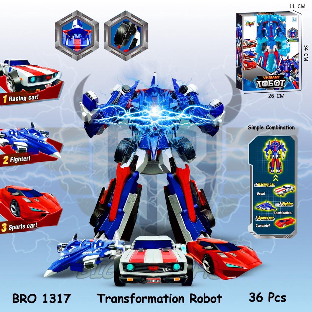 Bro1317 Tobot Robotan Transformer Car Turns Into A BIGBROTHER Boy Toy ...